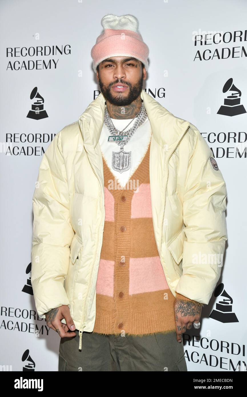 New York, USA. 23rd Jan, 2023. Rapper Dave East attends the 65th Annual ...