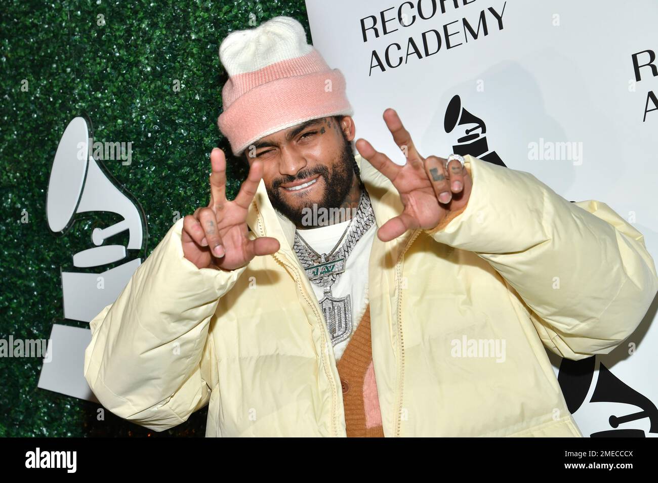 Rapper Dave East attends the 65th Annual GRAMMY Awards New York Chapter ...