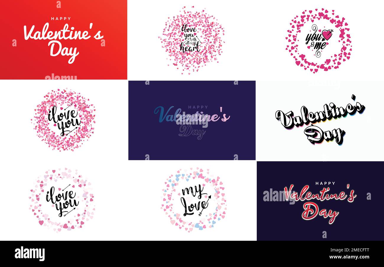 Love word art design with a heart-shaped background and a bokeh effect ...