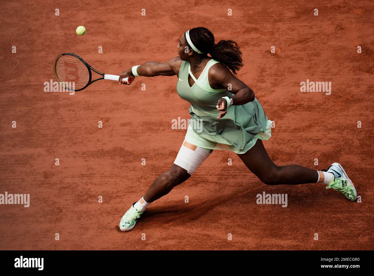 United States Serena Williams plays a return to Kazakhstan's Elena ...