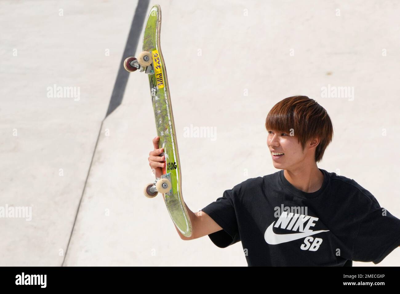 Yuto Horigome of Japan celebrates winning the Street Skateboarding ...