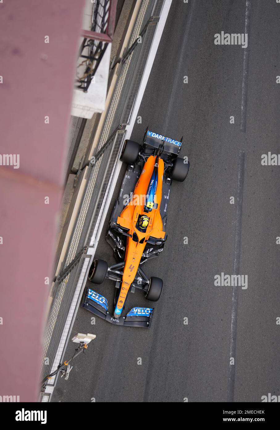 Mclaren driver Lando Norris of Britain steers his car during the ...