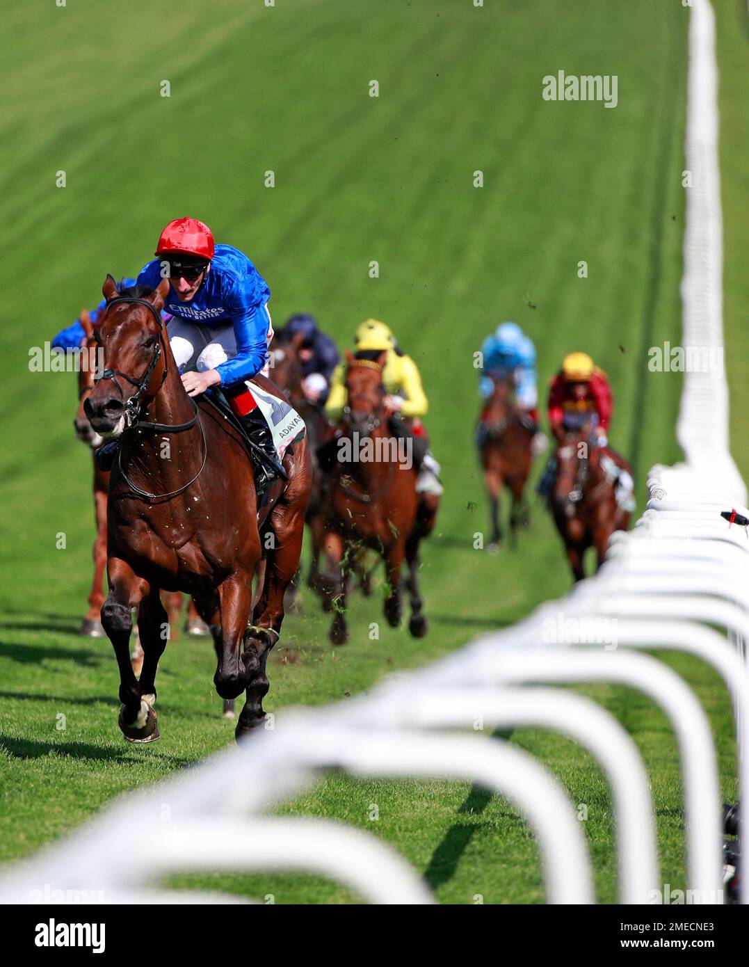 Adayar ridden by Adam Kirby wins the Epsom Derby during the Derby horse ...
