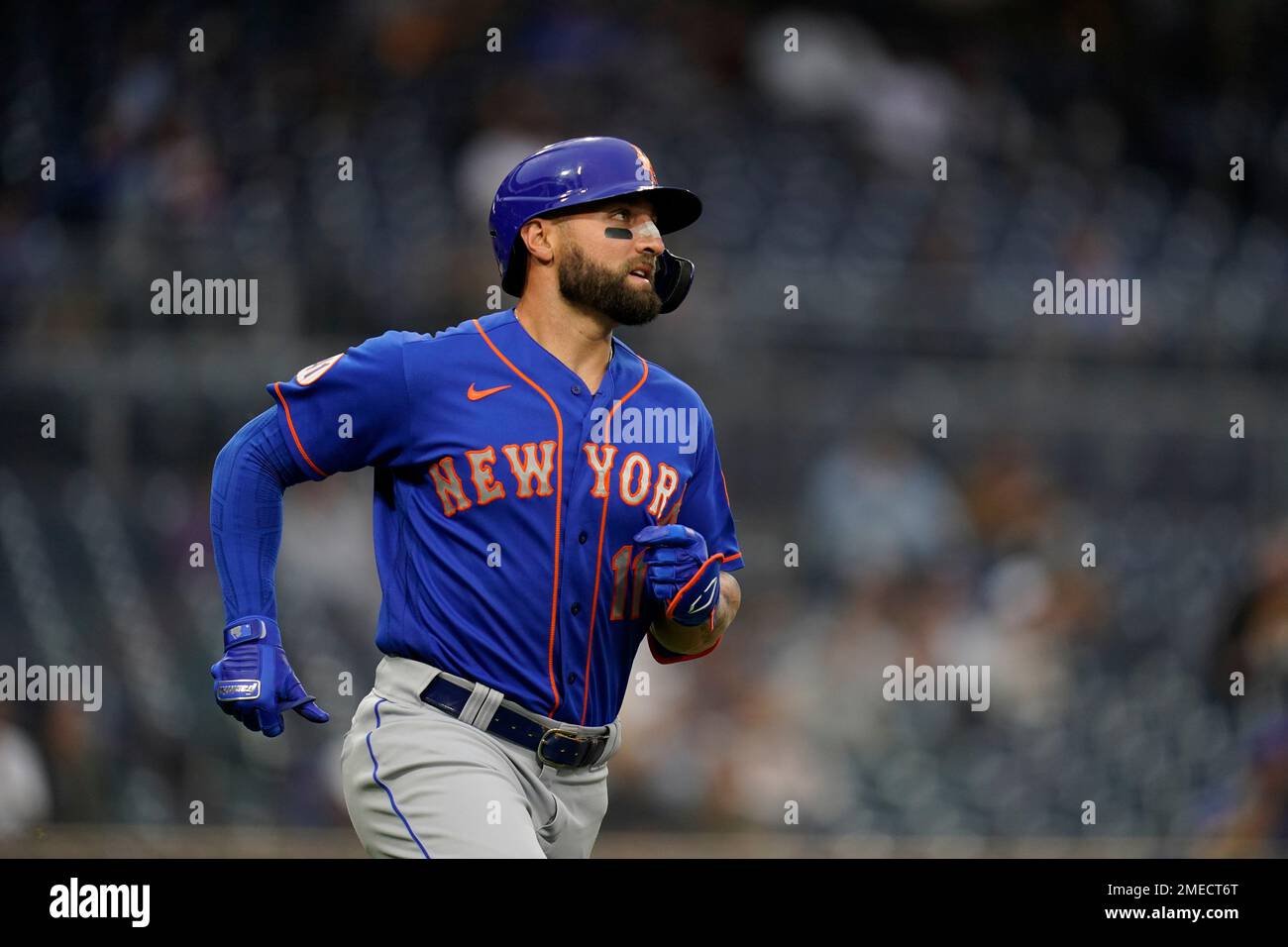 New York Mets' Kevin Pillar during the first inning of a baseball game ...