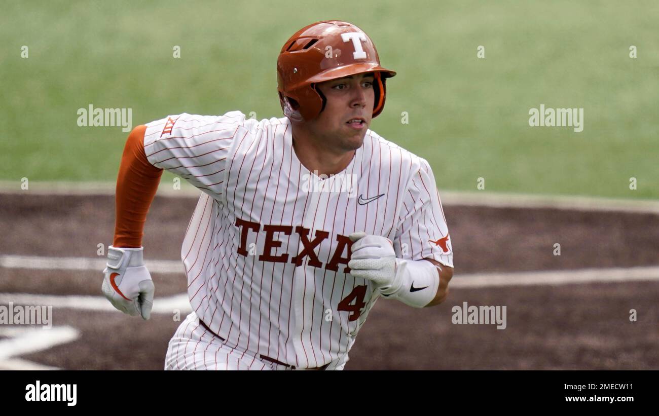 Texas catcher Silas Ardoin (4) during Game 1 of the NCAA college ...