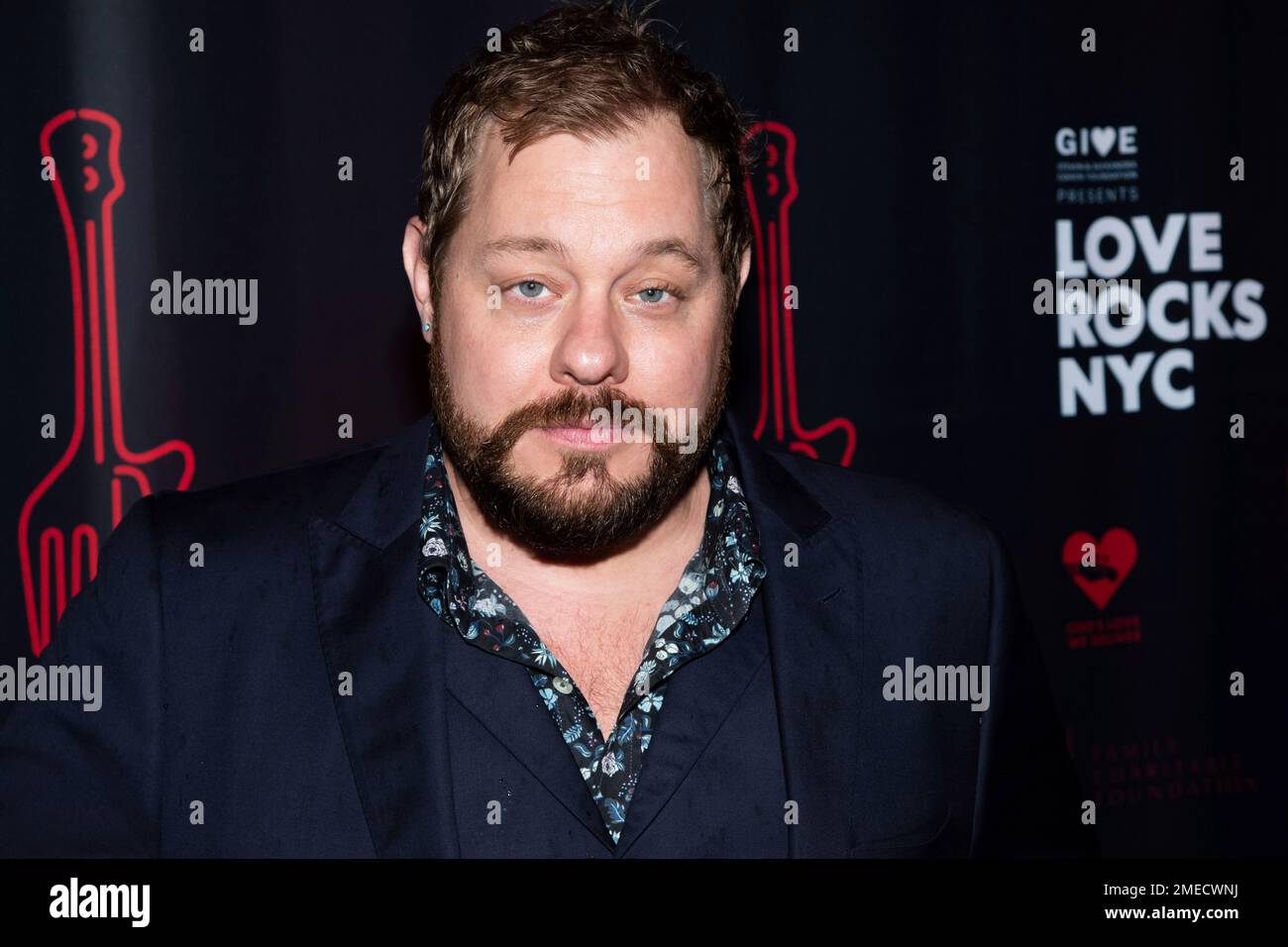 Nathaniel Rateliff arrives to the fifth annual Love Rocks NYC concert ...