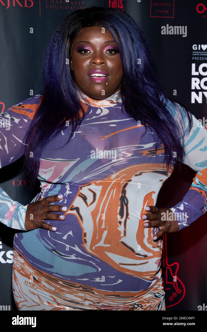 Yola arrives to the fifth annual Love Rocks NYC concert to benefit God ...