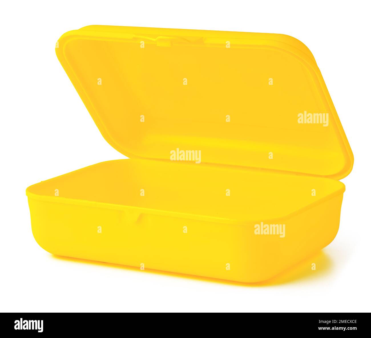 Plastic food box isolated on white background Stock Photo - Alamy