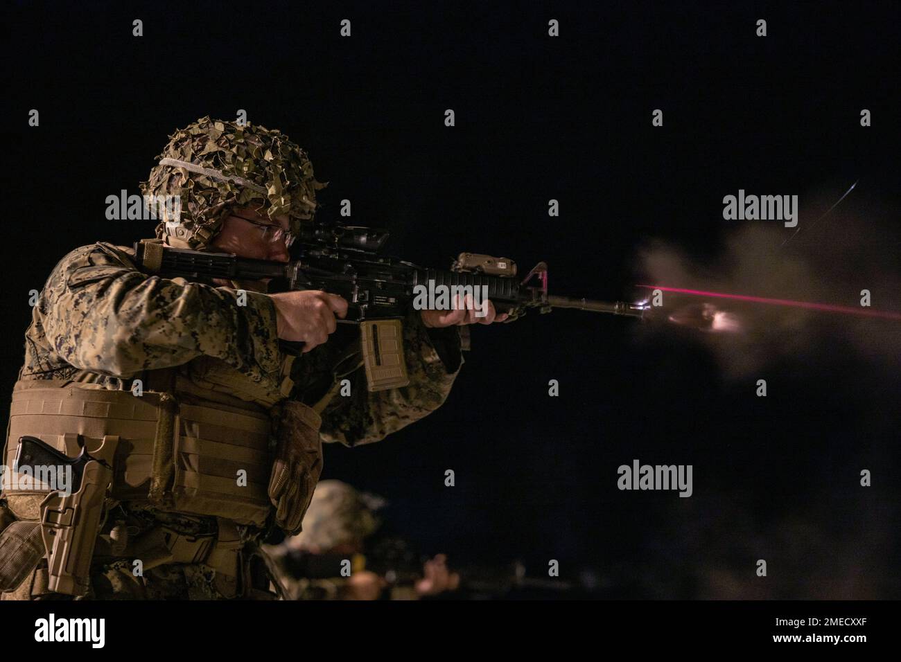U.S. Marine Corps 1st Lt. Robert Rogers, a combat engineer officer with ...