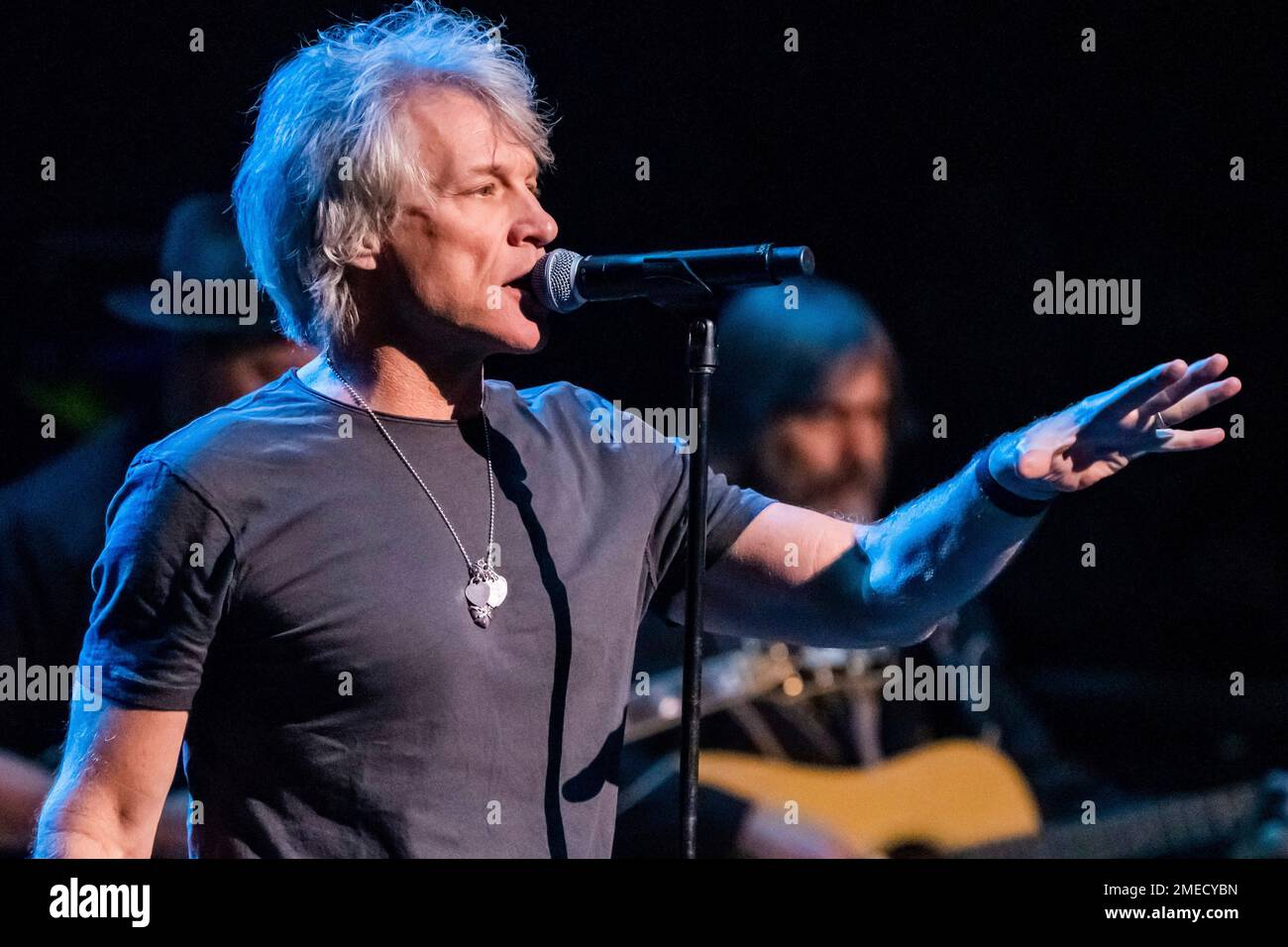 Jon Bon Jovi performs at the fifth annual Love Rocks NYC concert to ...