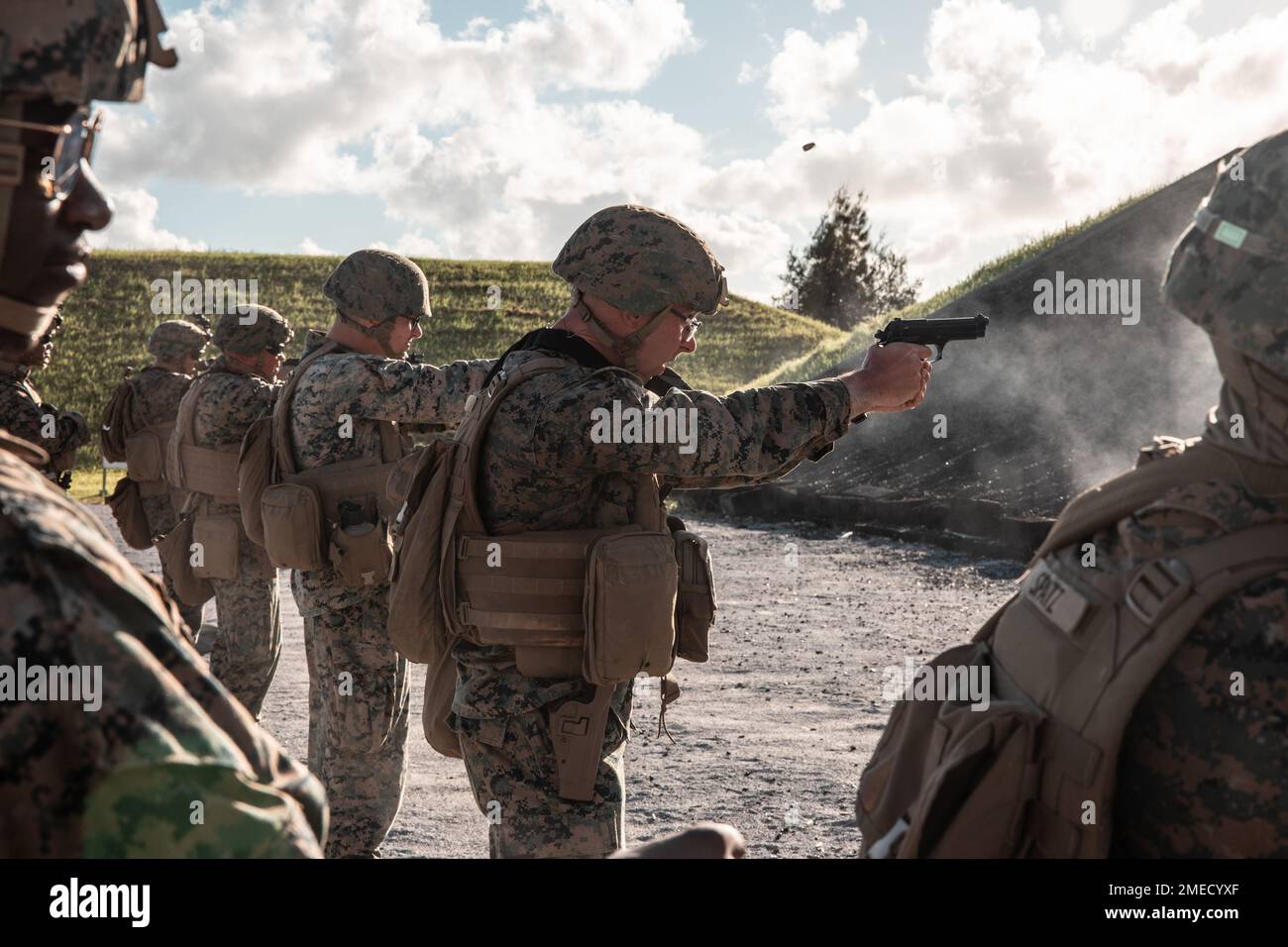 U.S. Marines with 3rd Maintenance Battalion, 3rd Sustainment Group ...