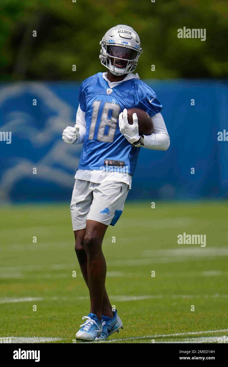 Detroit Lions wide receiver Geronimo Allison (18) runs the ball during ...