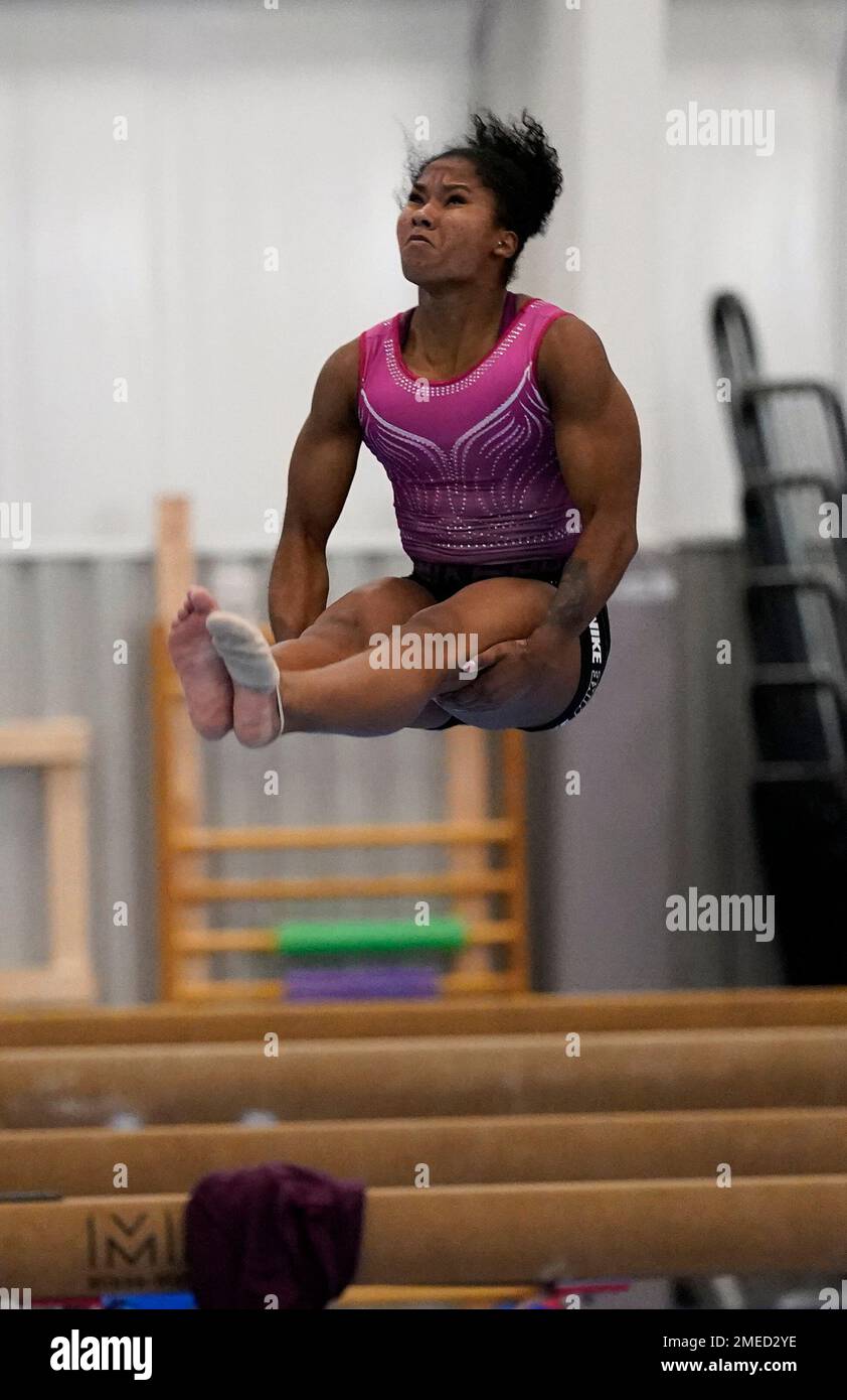FIULE - In this May 11, 2021, file photo, gymnast Jordan Chiles ...