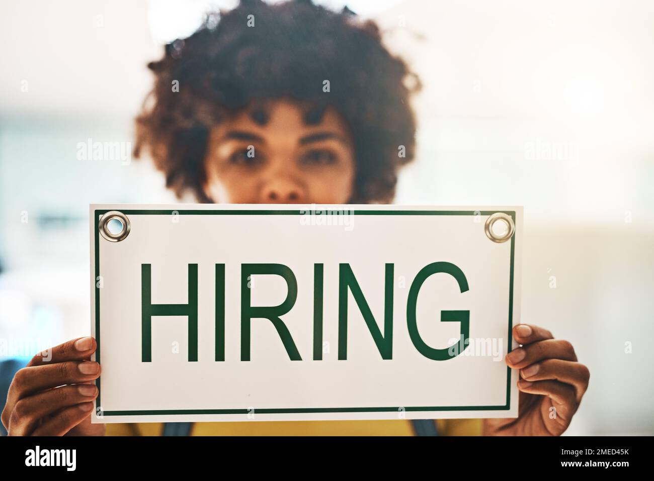 Hiring sign hi-res stock photography and images - Alamy