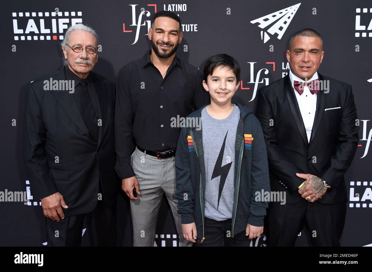 Edward James Olmos, from left, Jay Hieron, Julian Obradors and Lee Coc ...