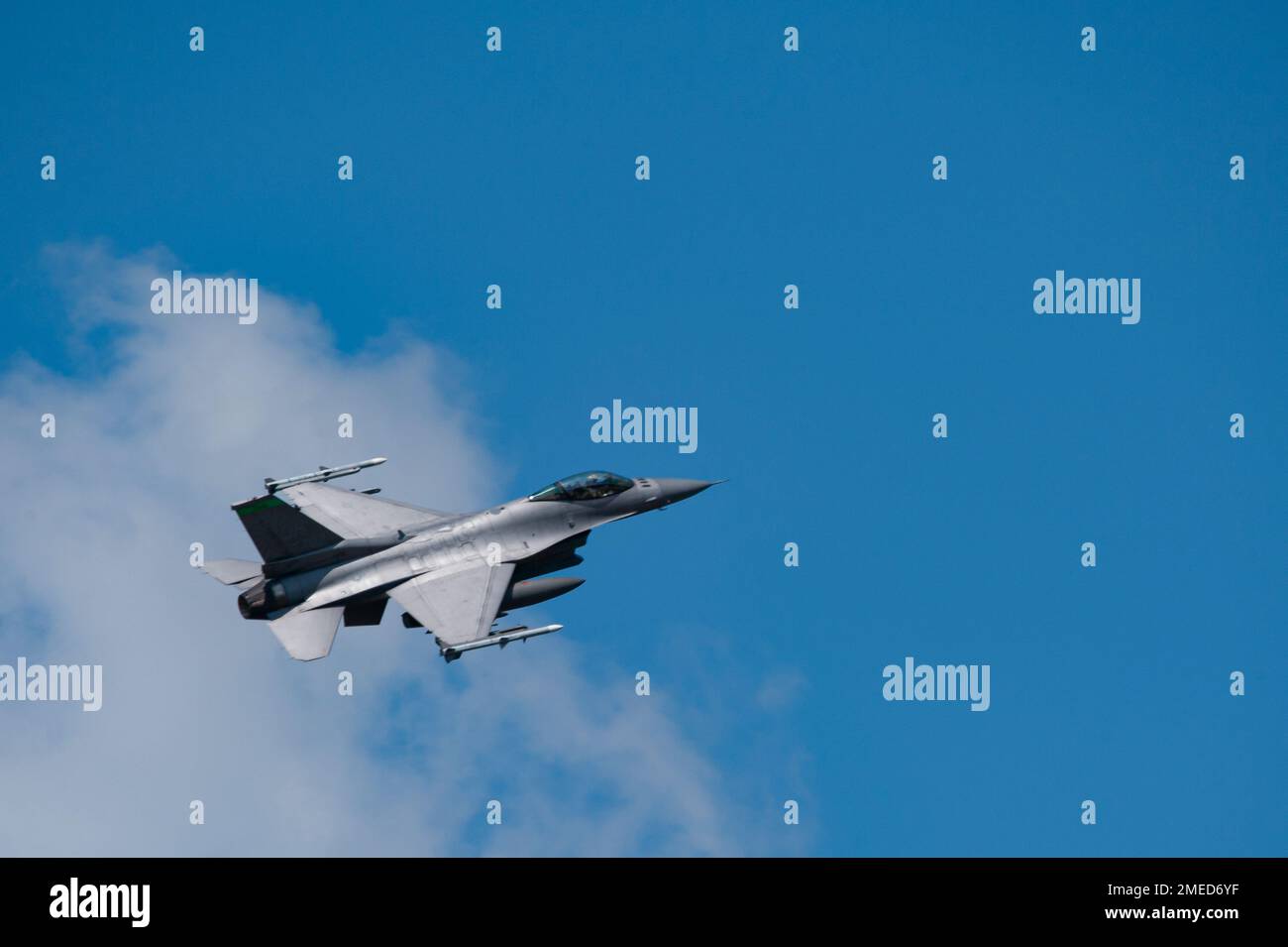 A U.S. Air Force F-16 Fighting Falcons assigned to the Ohio National ...
