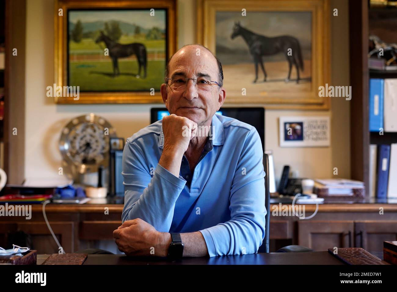 Richard Shapiro poses for a photo at his home, Thursday, April 29, 2021 ...