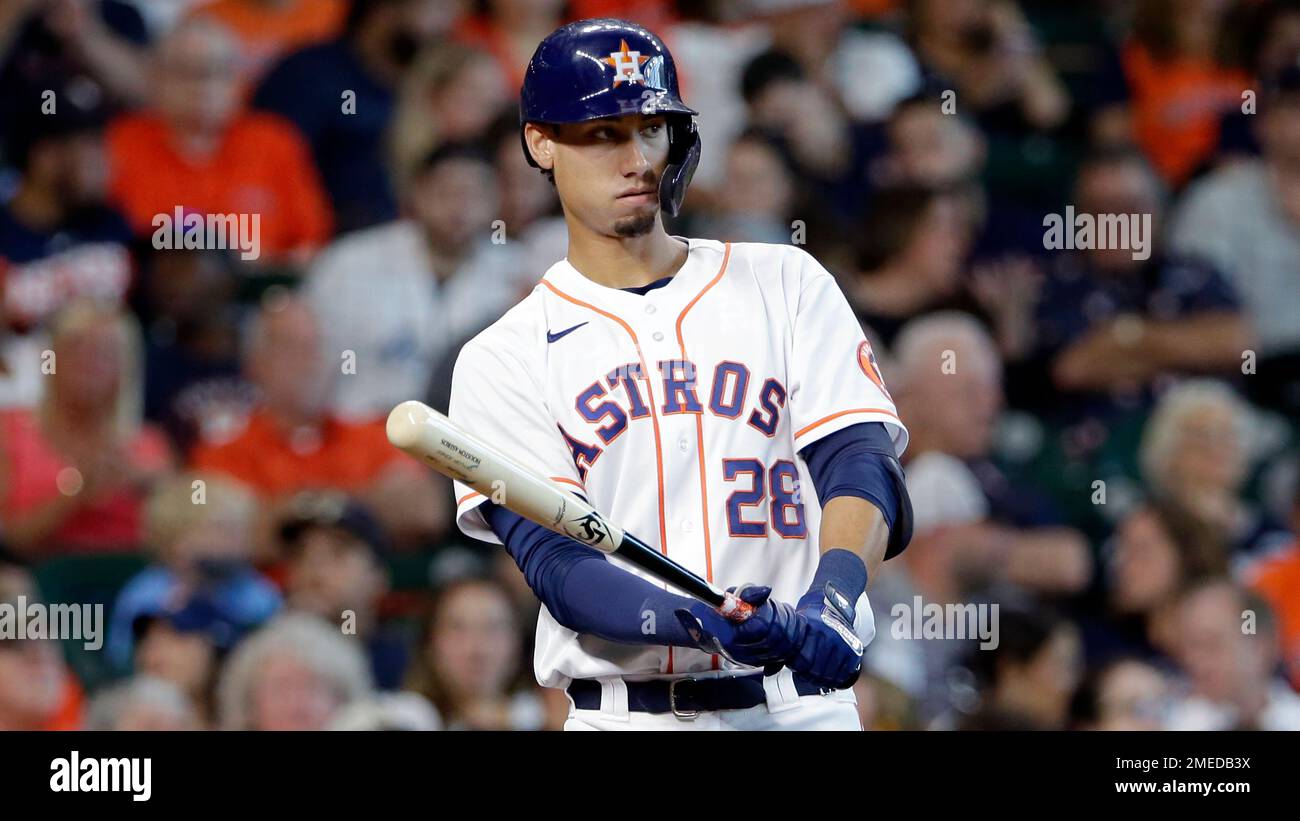 Houston Astros' Taylor Jones (28) during a baseball game against the ...