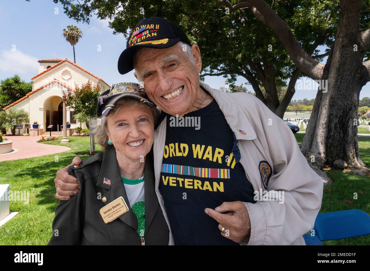 World War II U.S Army veteran Dr. George Jack Stanley, with his wife ...