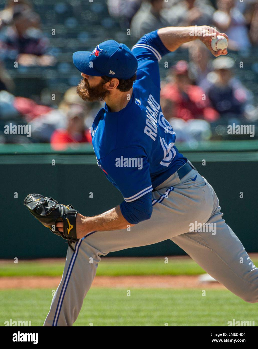 Toronto Blue Jays relief pitcher Jordan Romano delivers during the ...