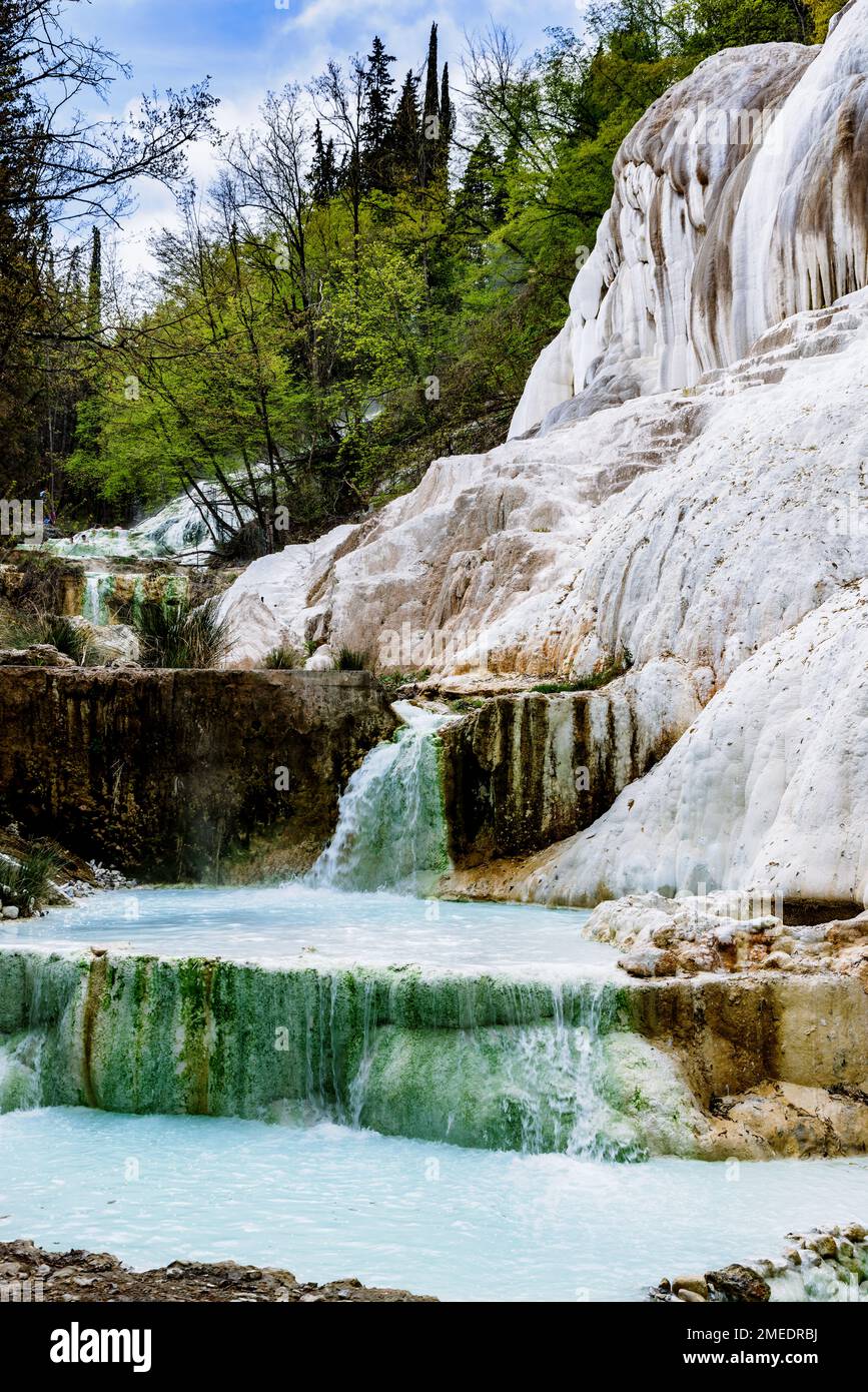 Bagni di San Filippo, hot springs in Tuscany, Italy Stock Photo - Alamy