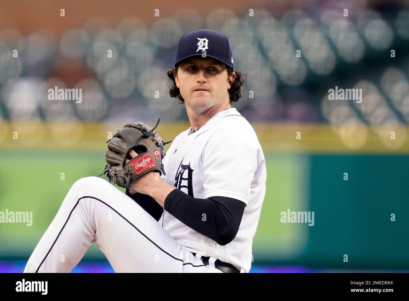 Detroit Tigers starting pitcher Casey Mize throws during the first ...