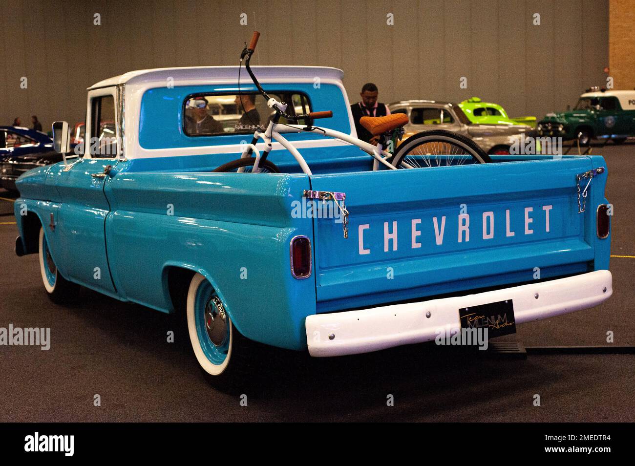 Classic cars seen during the MCM Car Show in Bogota, Colombia, the ...