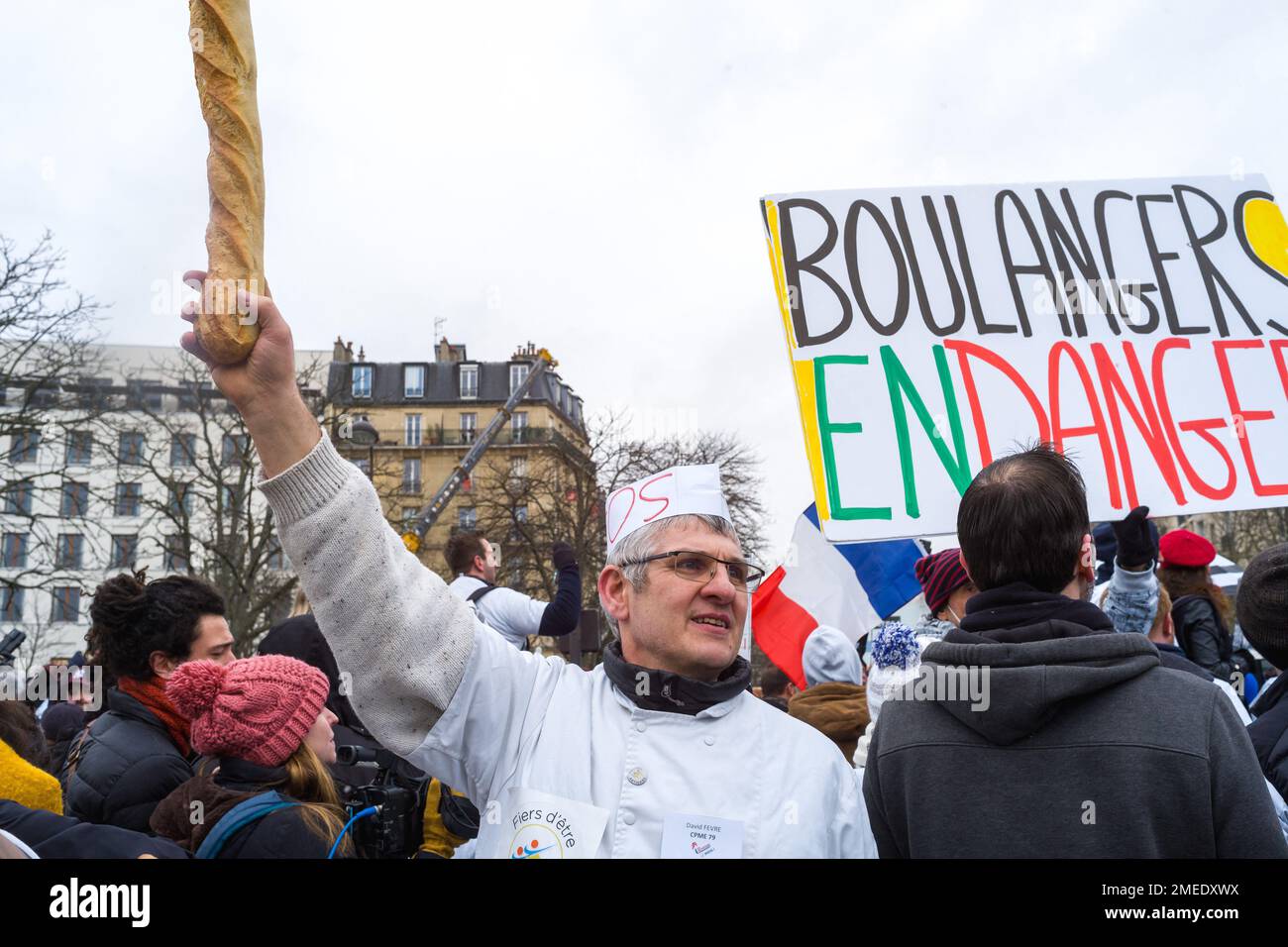 Baguettes croissant france hi-res stock photography and images - Alamy