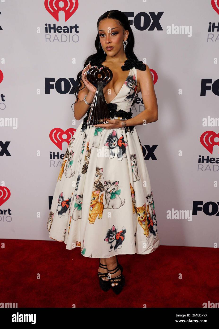 Doja Cat, winner of the award for best new pop artist, attends the ...