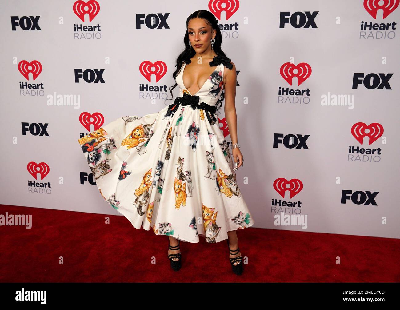 Doja Cat, winner of the award for best new pop artist, attends the ...