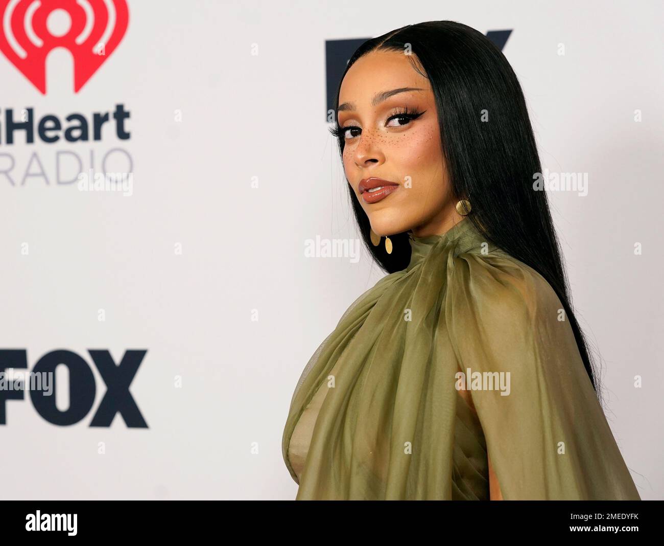 Doja Cat attends the iHeartRadio Music Awards at the Dolby Theatre on ...