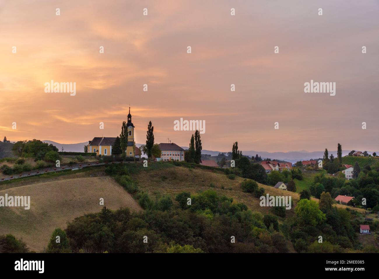 View of the village Kitzeck in Austria Stock Photo - Alamy