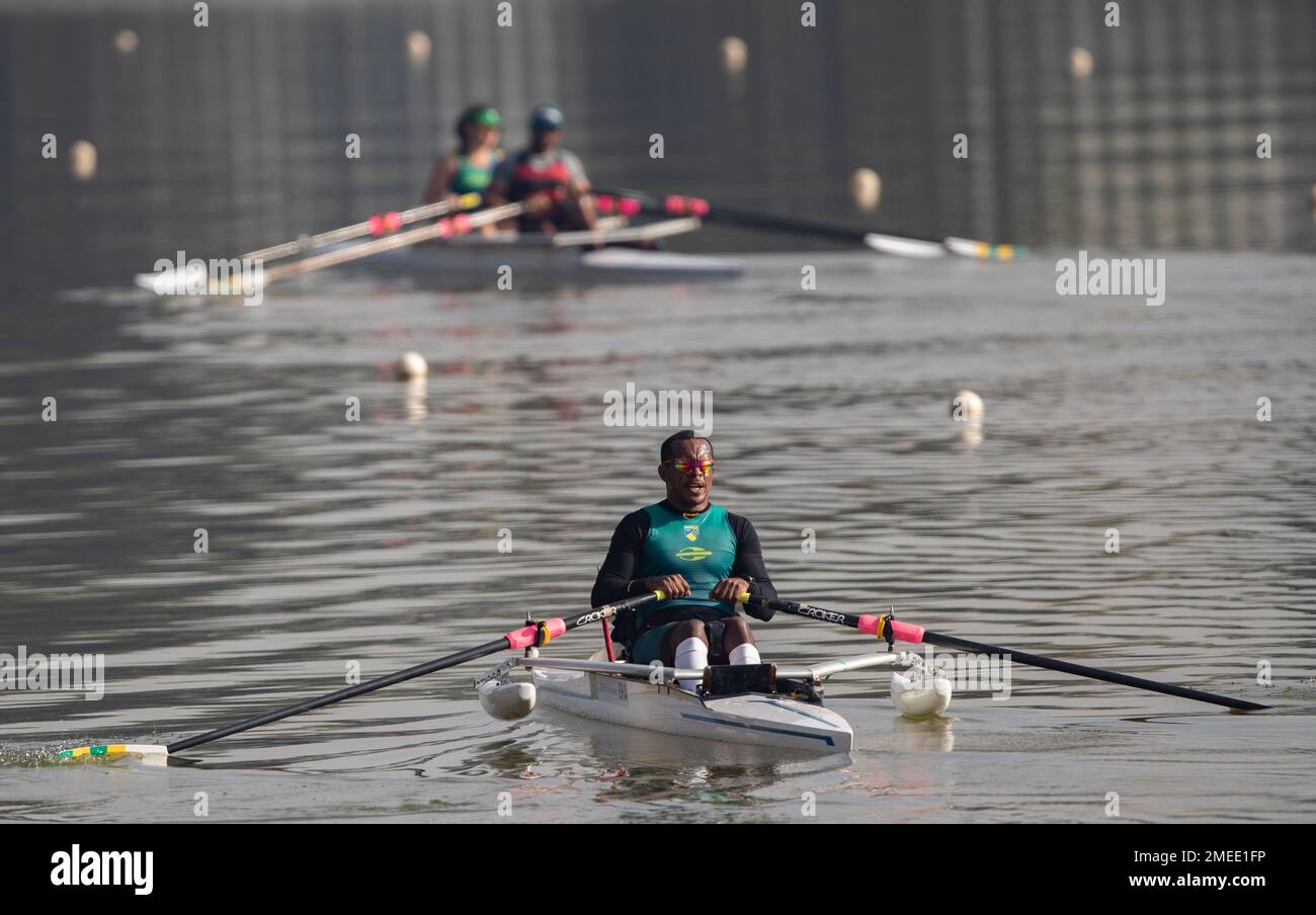 Brazilian rower Rene Pereira pulls through as she trains for the Tokyo ...