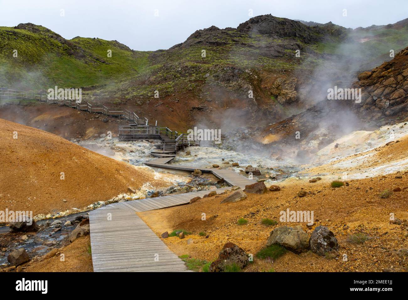 The volcanic system of Krysuvik, Iceland Stock Photo - Alamy