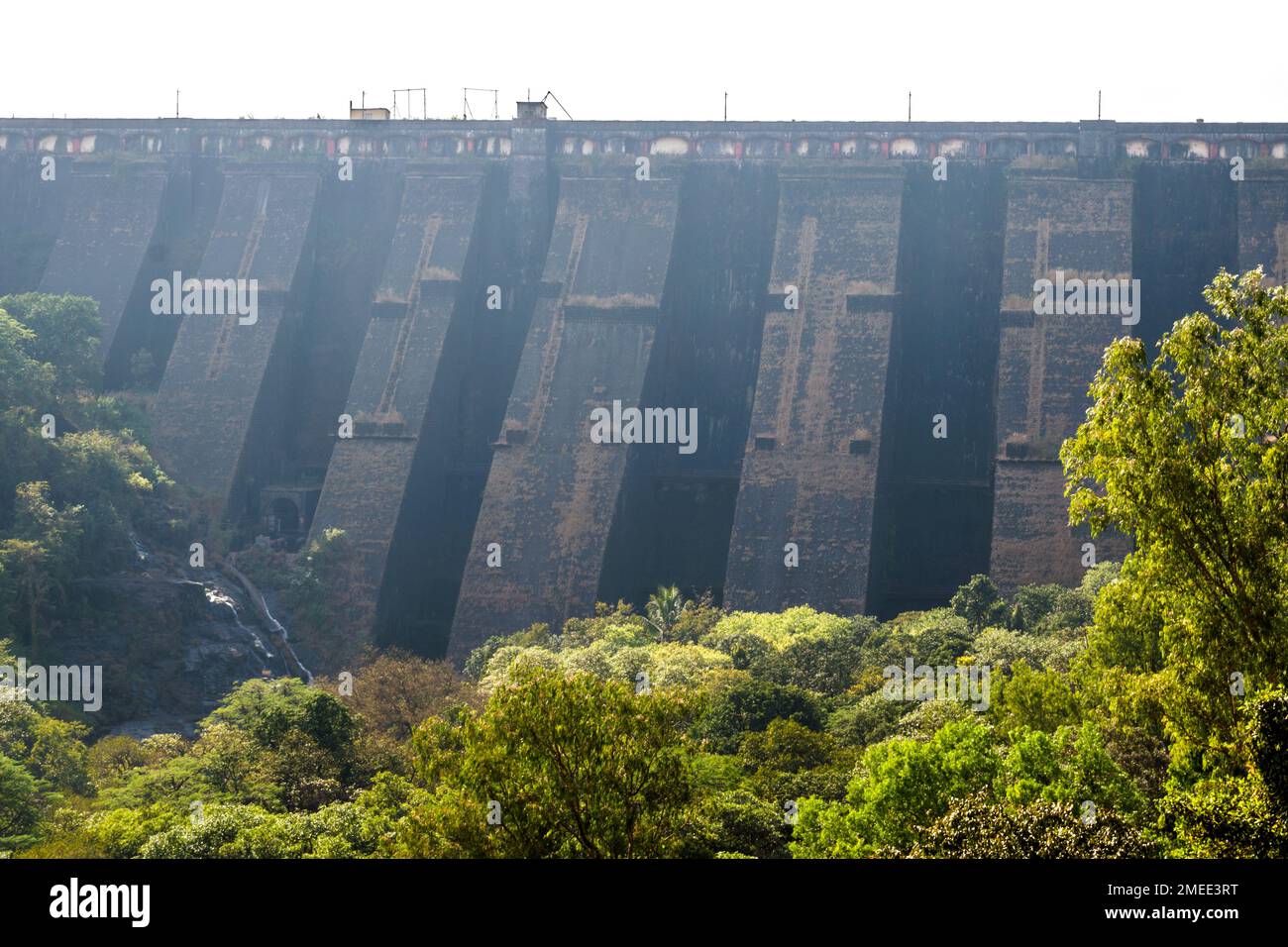 Wilson Dam, also known as Bhandardara Dam, surrounded by the ...