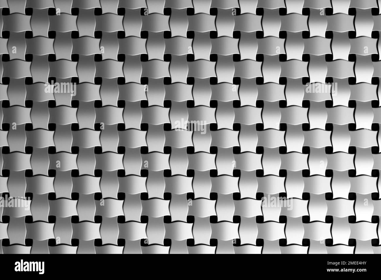 3d illustration of rows of gray cube.Parallelogram pattern. Technology ...