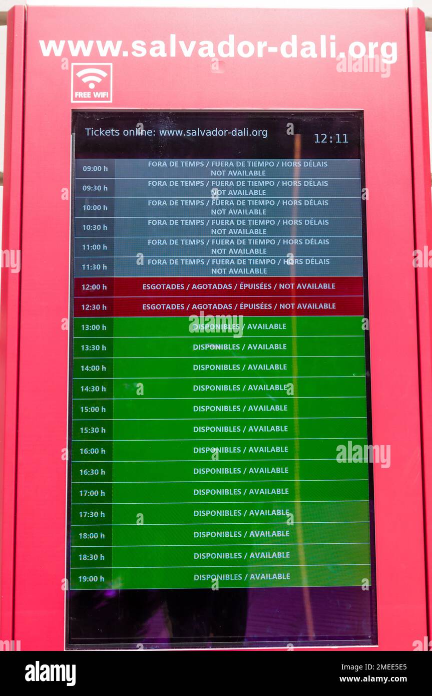 electronic notice board, information system for seeing the queue ...