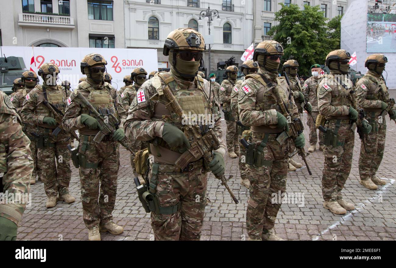 Georgia's soldiers attend celebrations for Georgia's Independence Day ...