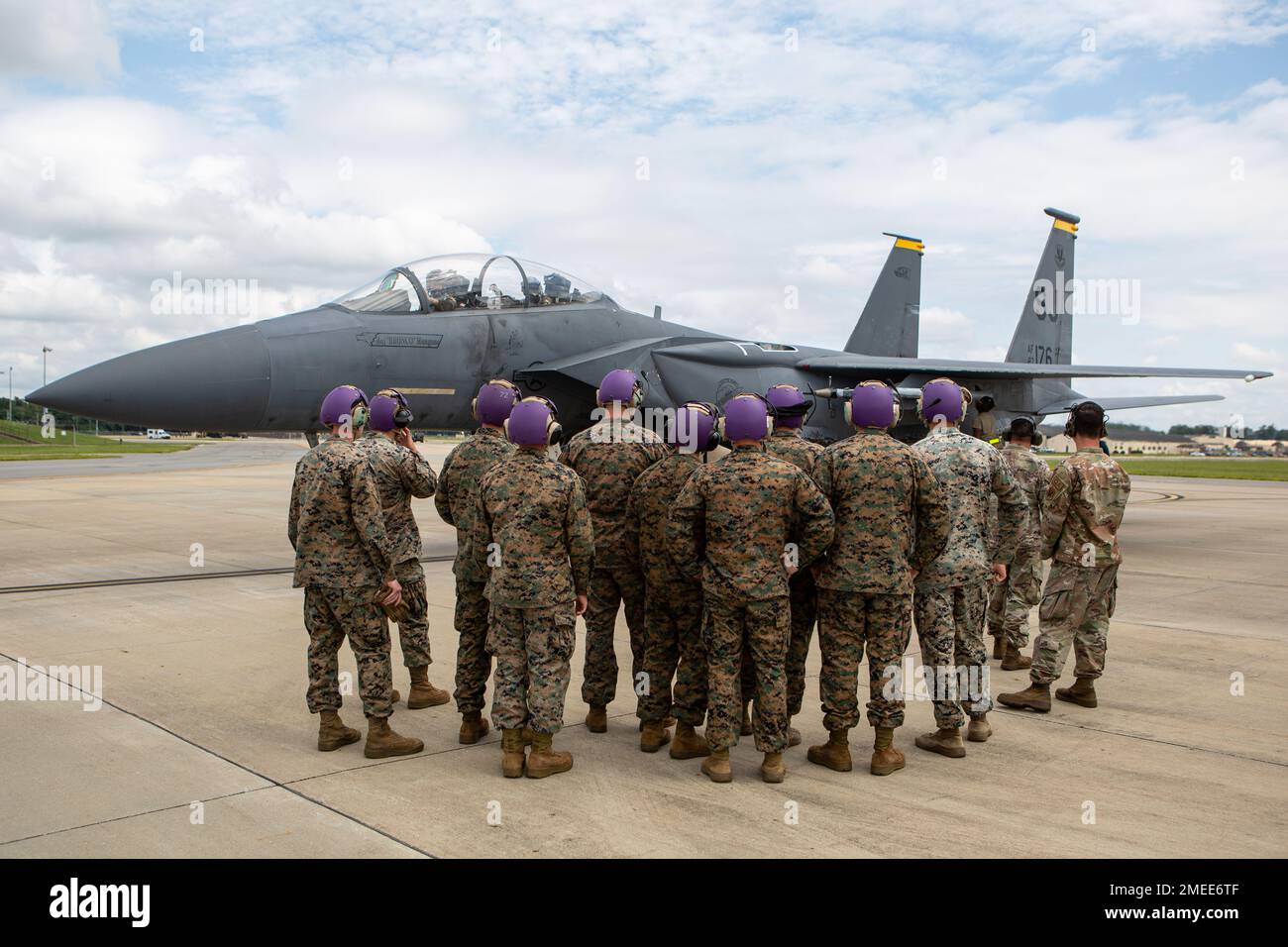 U.S. Marines with Marine Wing Support Squadron (MWSS) 272 and Airmen ...
