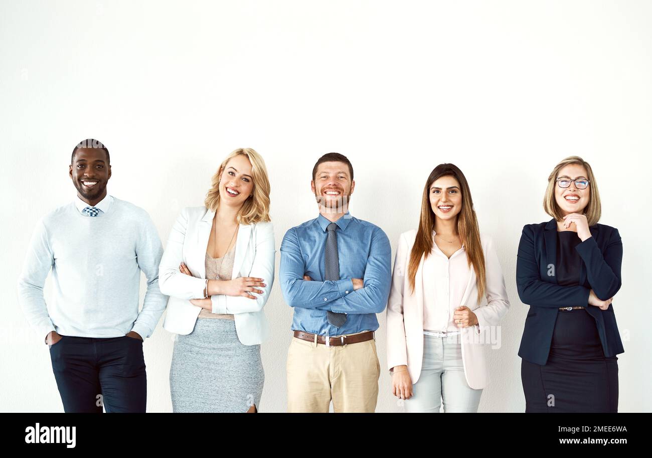 Theyre all about the confidence. Portrait of a group of confident work ...