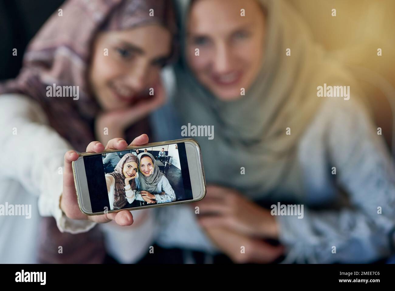 Heres to many more coffee dates with my bestie. two women taking ...