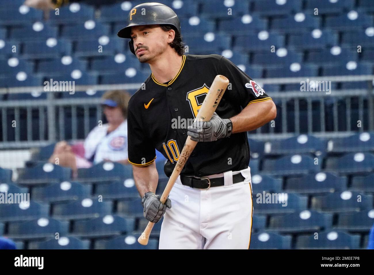 Pittsburgh Pirates' Bryan Reynolds plays against the Chicago Cubs ...
