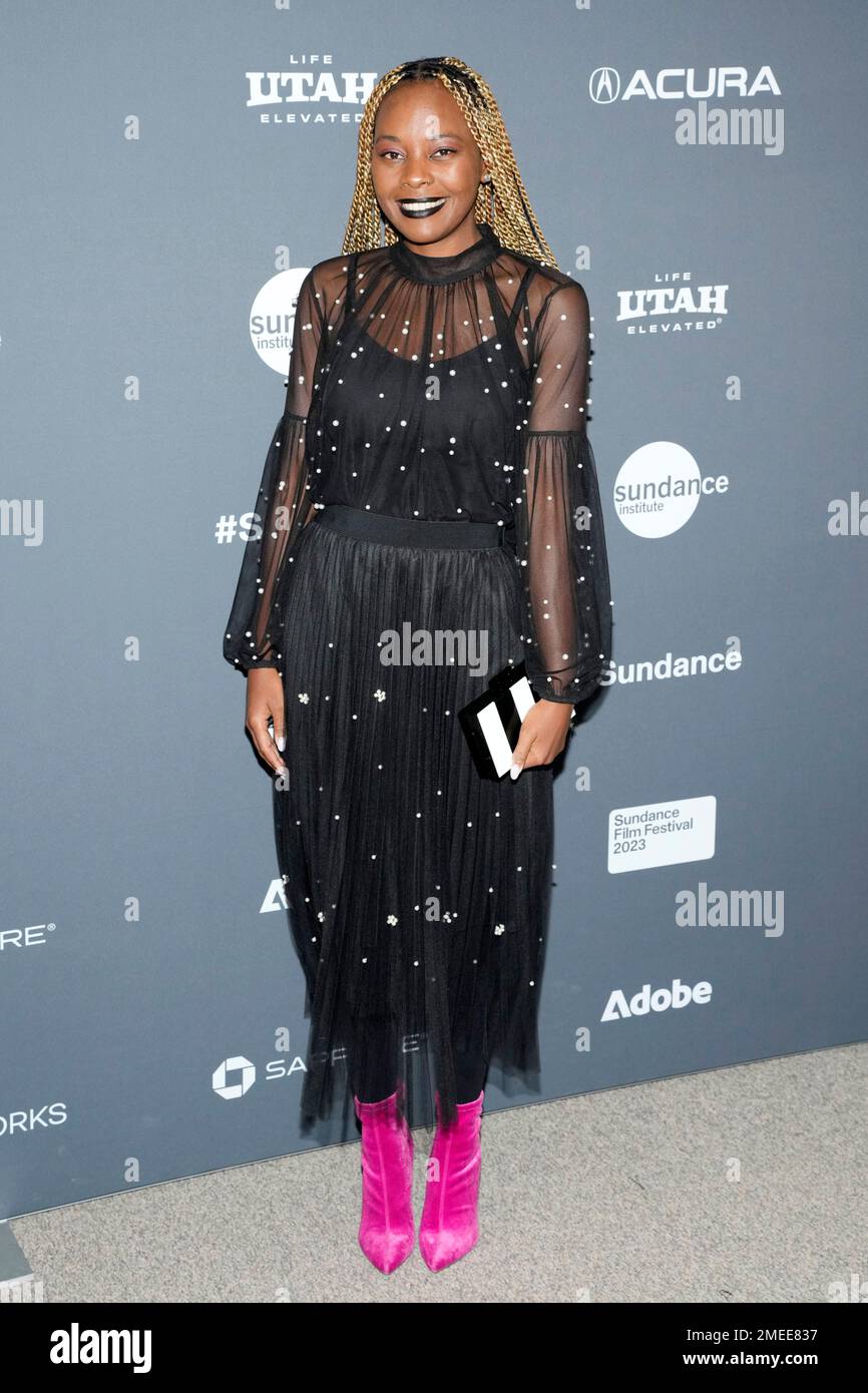 Gabby Shepard attends the premiere of "Landscape with Invisible Hand ...