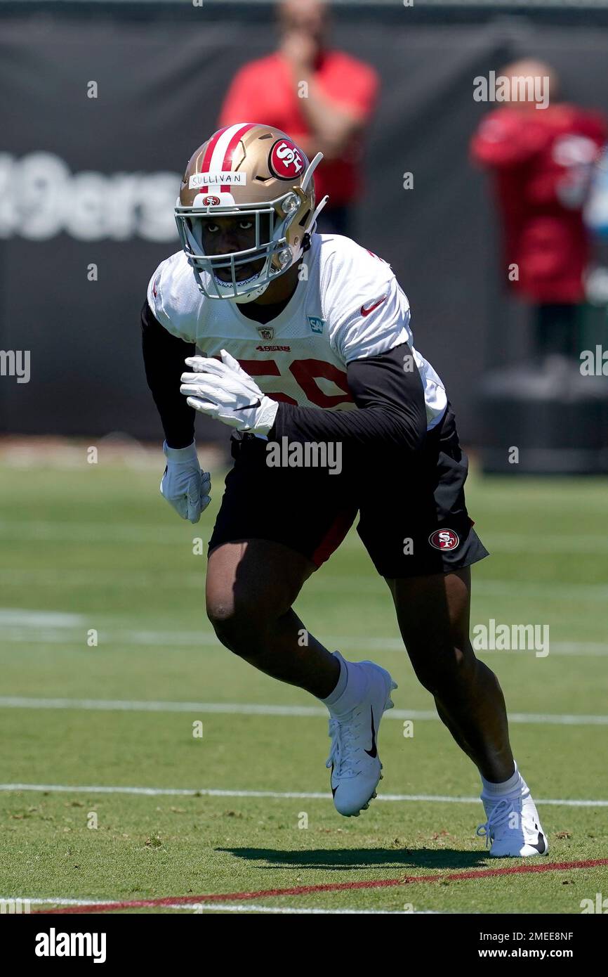San Francisco 49ers linebacker Elijah Sullivan at the team's NFL ...
