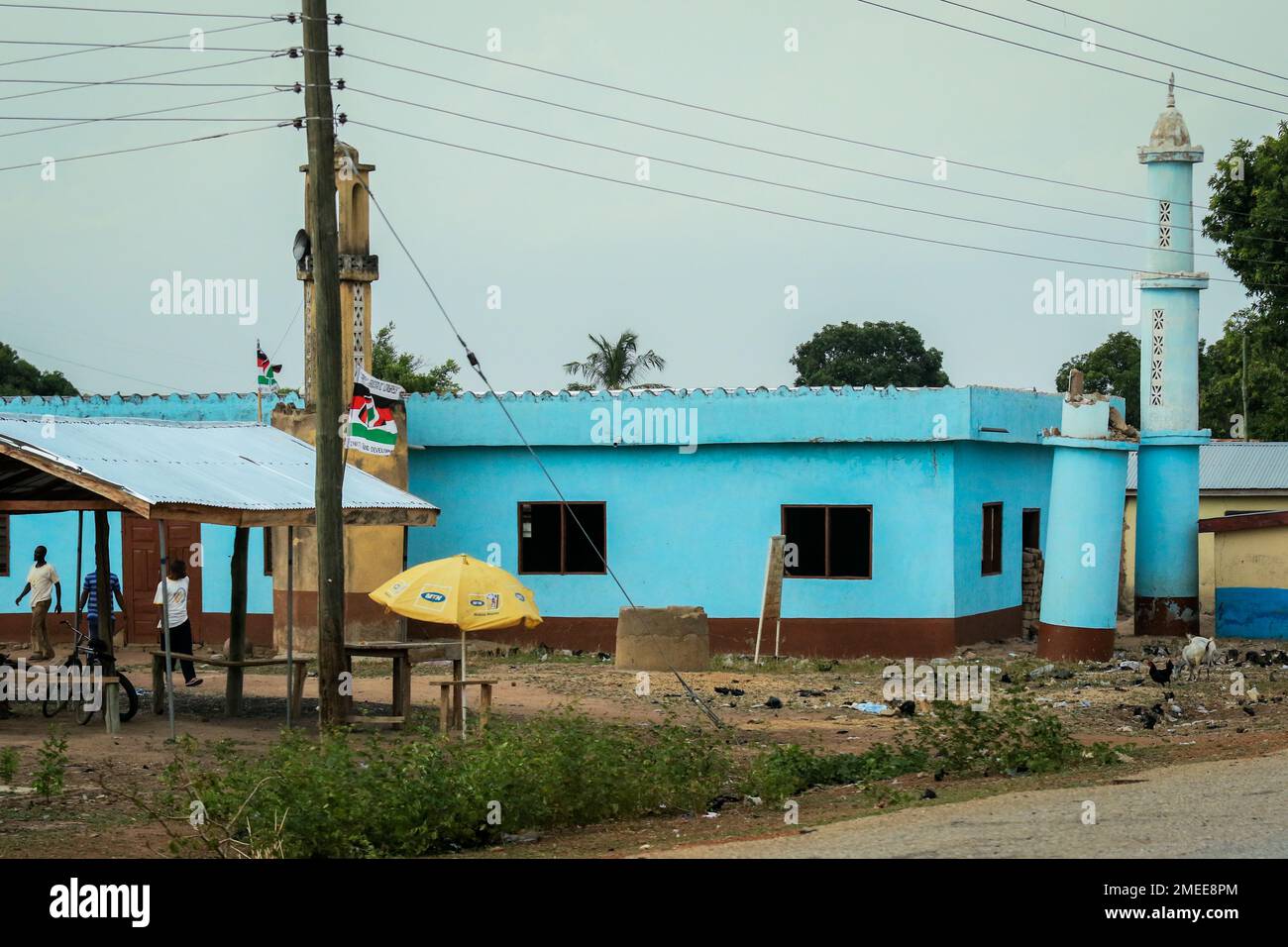 Picture of the Local Countryside Life in African Ghana Village Stock ...