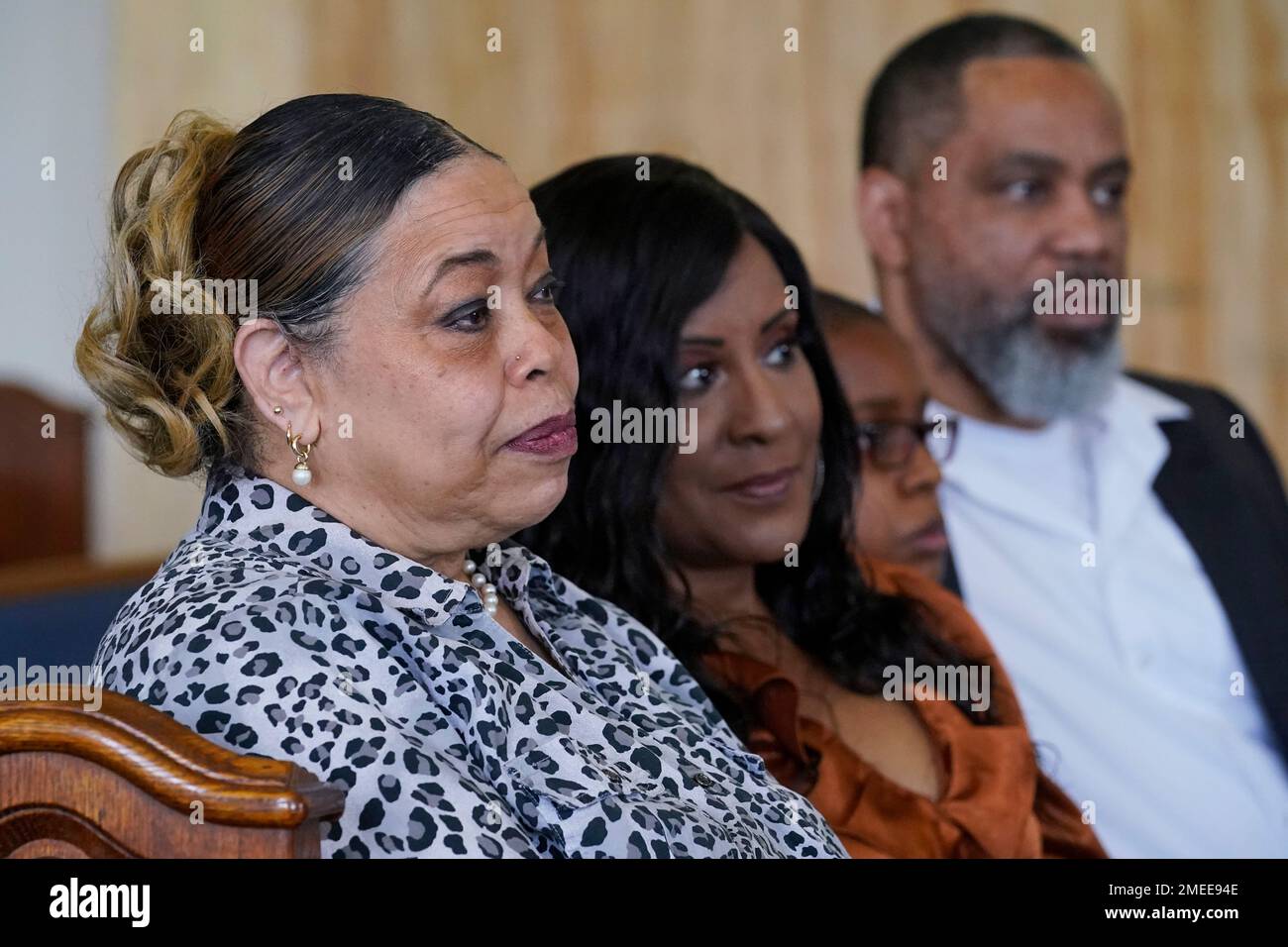 Descendants of Tulsa Race Massacre Ernestine Alpha Gibbs are pictured ...