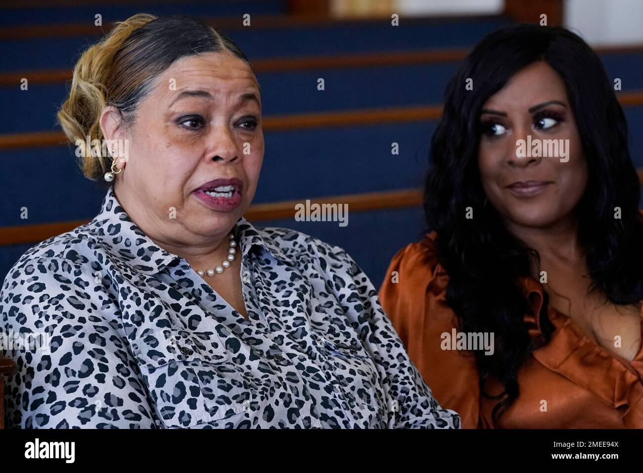 Carolyn Roberts, left, daughter of Tulsa Race Massacre Ernestine Alpha ...