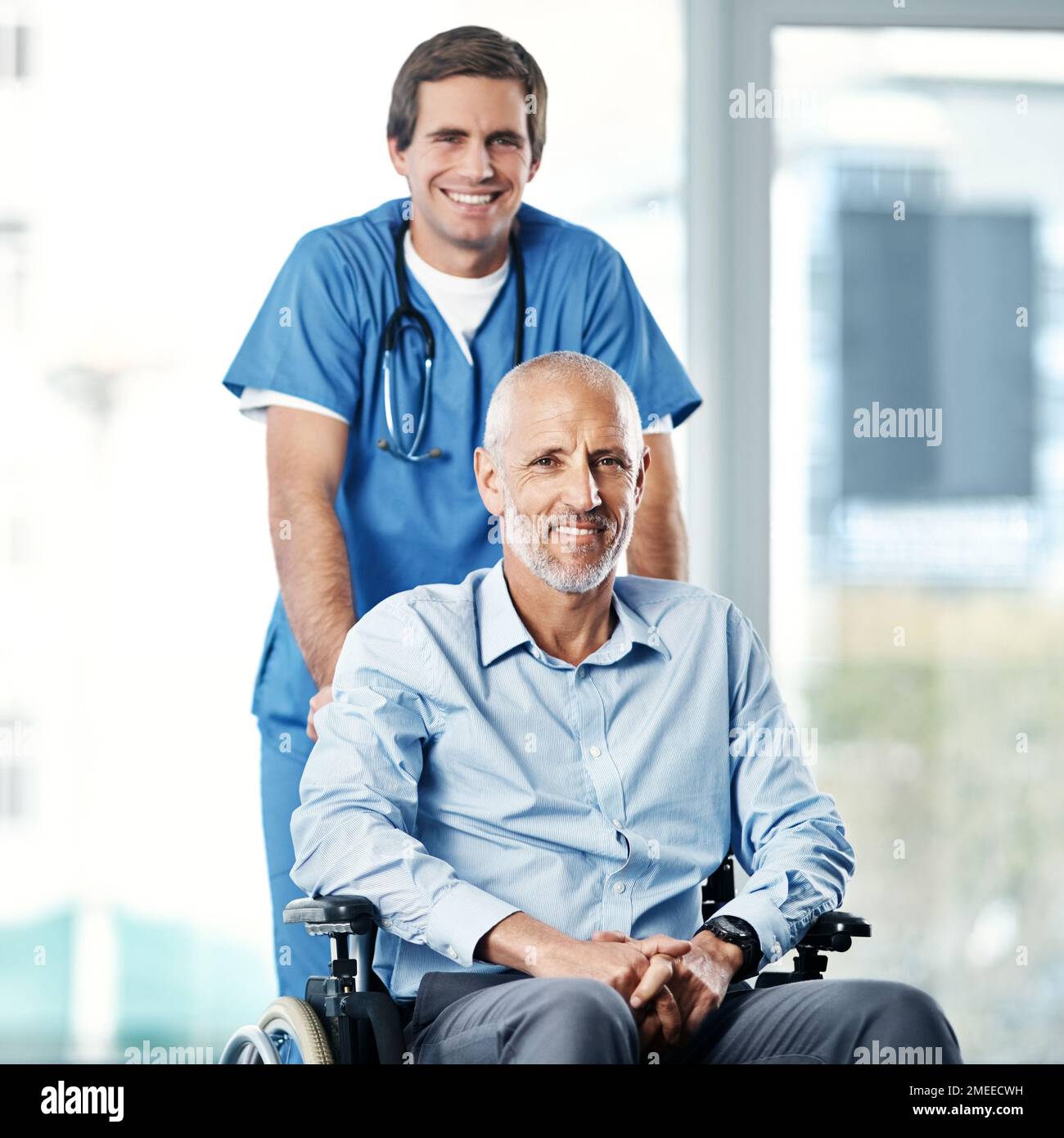 Providing the best quality care. Portrait of a male nurse caring for a ...