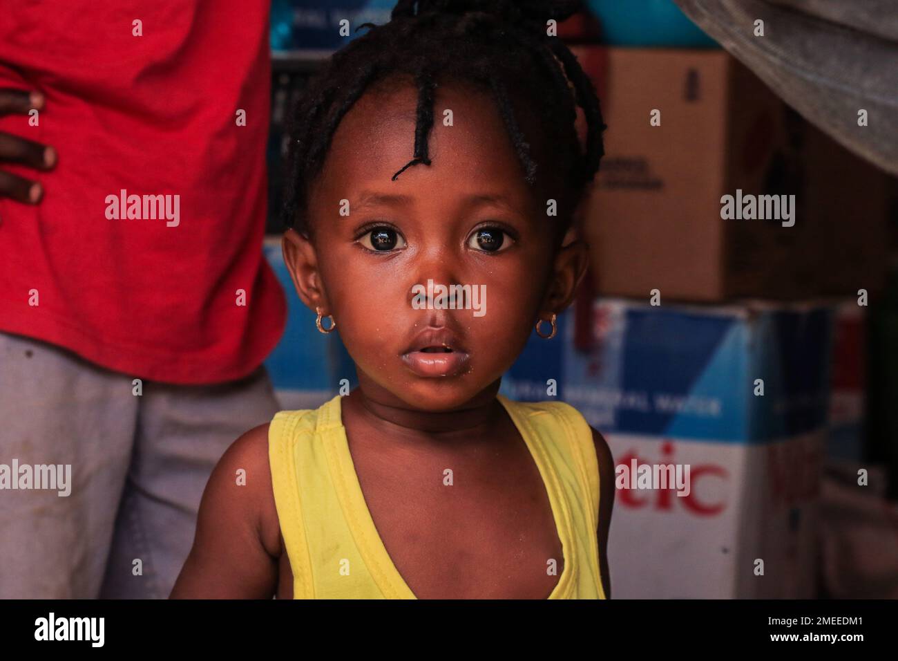 African playing Children on the Village Street Stock Photo - Alamy