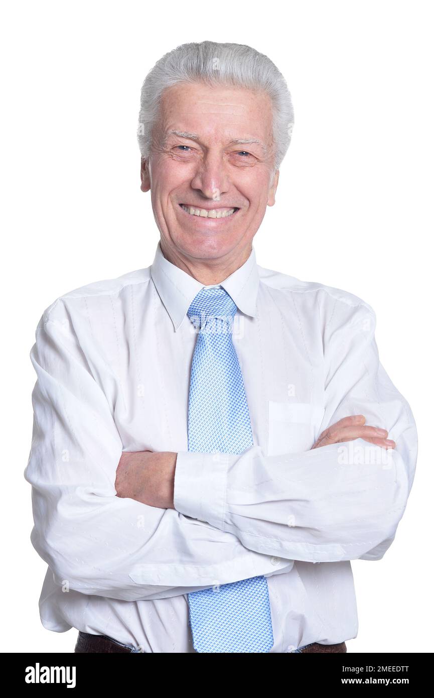 close up portrait of senior businessman in formal wear posing Stock ...